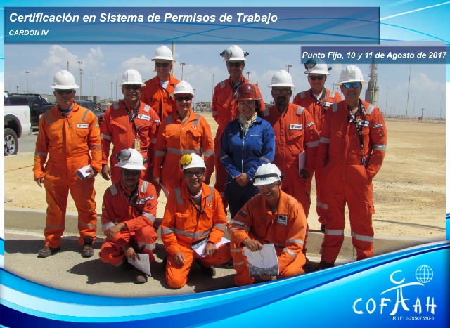 Certificación En Sistema De Permisos De Trabajo (CARDON IV) Punto Fijo ...