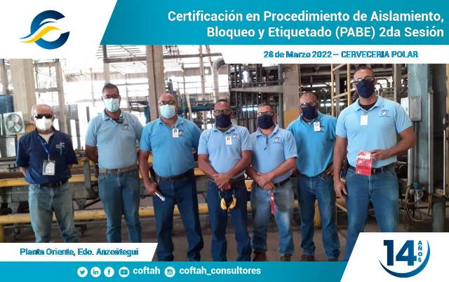 Re-Certificación En Procedimiento De Aislamiento, Bloqueo Y Etiquetado ...